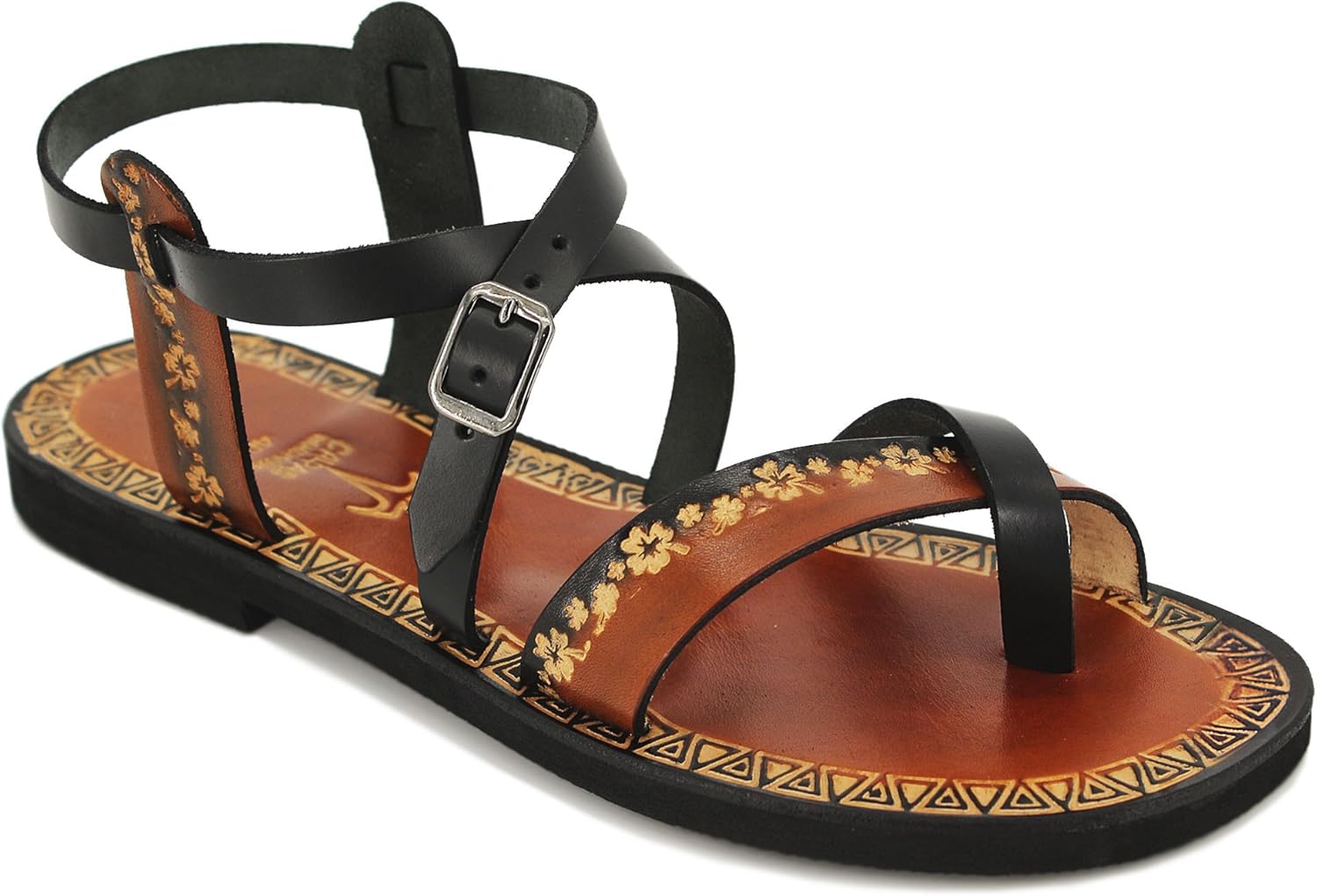 Amazon.com | Calpas Hippie, Boho Sandals, Double Color Burnished ...
