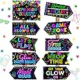Amazon.com : Gueevin 20 Pcs Glow in The Dark Party Decoration Neon ...