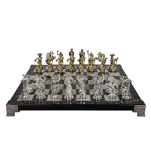 Chess Set (8, 10, 12, 13 Inch) - Greek Mythology, British, Roman Metal ...