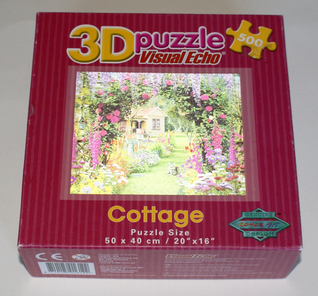 3-D Puzzles Cottage 500 piece 3D puzzle visual echo Jigsaws & Puzzles