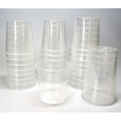 30 Clear Graduated Plastic Cups for Art and Crafts Australia | Ubuy