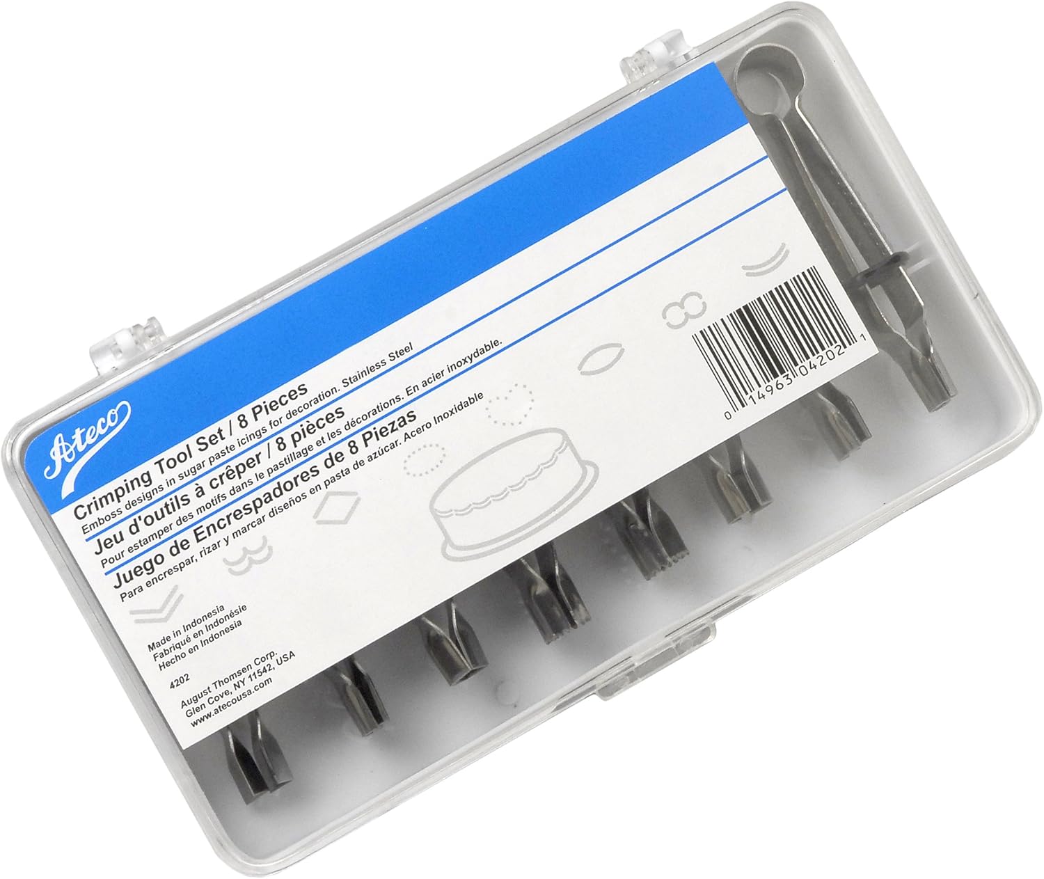 Amazon.com: Ateco 8-Piece Stainless Steel Crimper Tool Set: Food ...