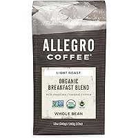Amazon.com : Allegro Coffee Organic Breakfast Blend Whole Bean Coffee ...