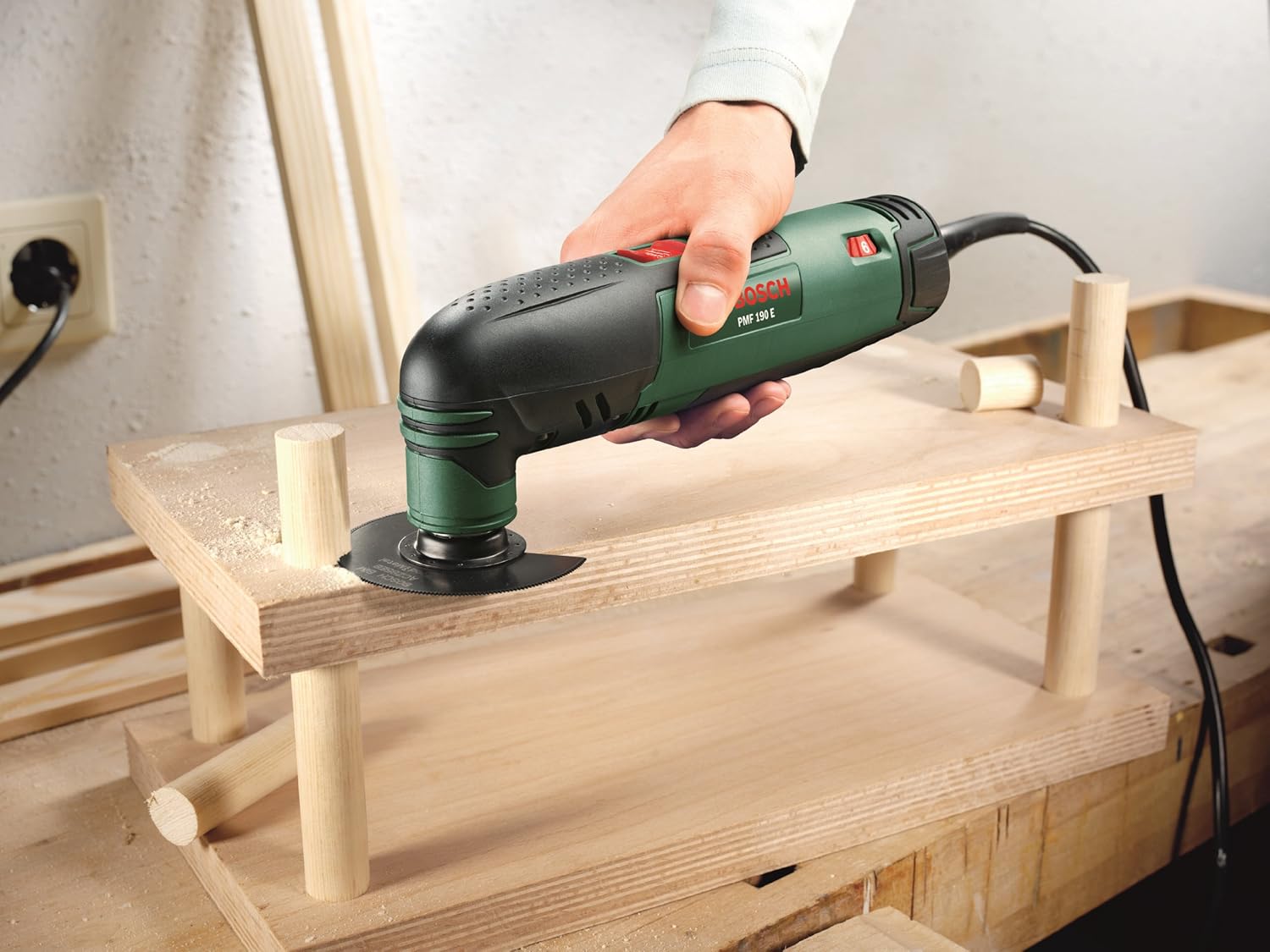 Bosch PMF 190 E Multifunction Tool With Cutting Discs Saw Blades And ...