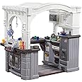 Amazon.com: Step2 Grand Walk-in Kitchen & Grill Kids Playset, Indoor ...