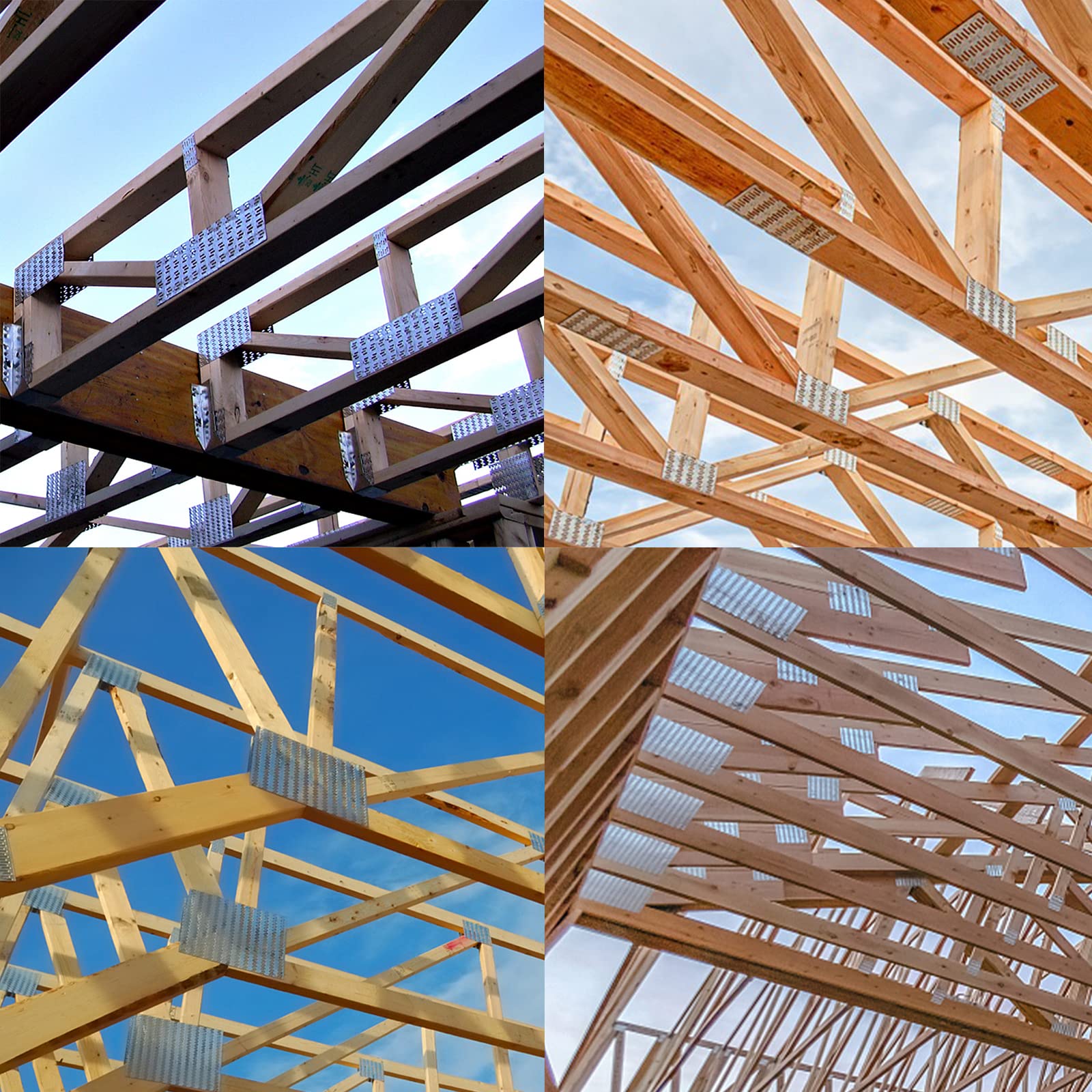 10 Pcs MOZCORN Truss Plates 4x8 Pronged Truss Plates With Nail Teeth ...