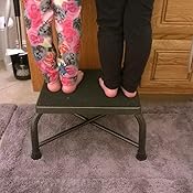 Amazon.com: Drive Medical Heavy Duty Bariatric Footstool with Handrail ...