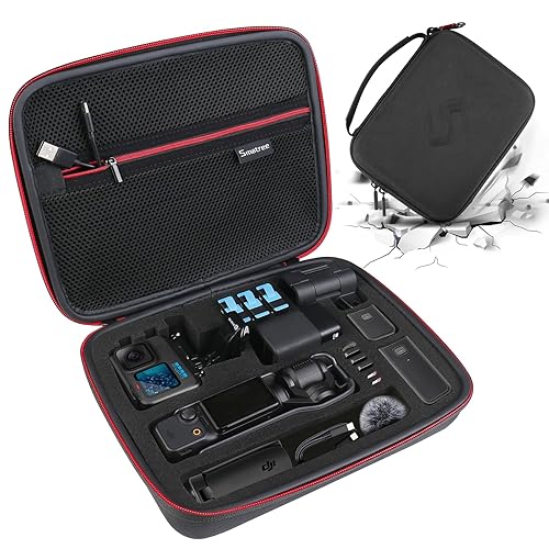 Smatree 4L Hard Carrying Case Compatible with DJI Osmo Pocket 3/G*pro ...