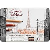 Amazon.com: Conté à Paris The Drawing Set with Assorted Drawing Pencils