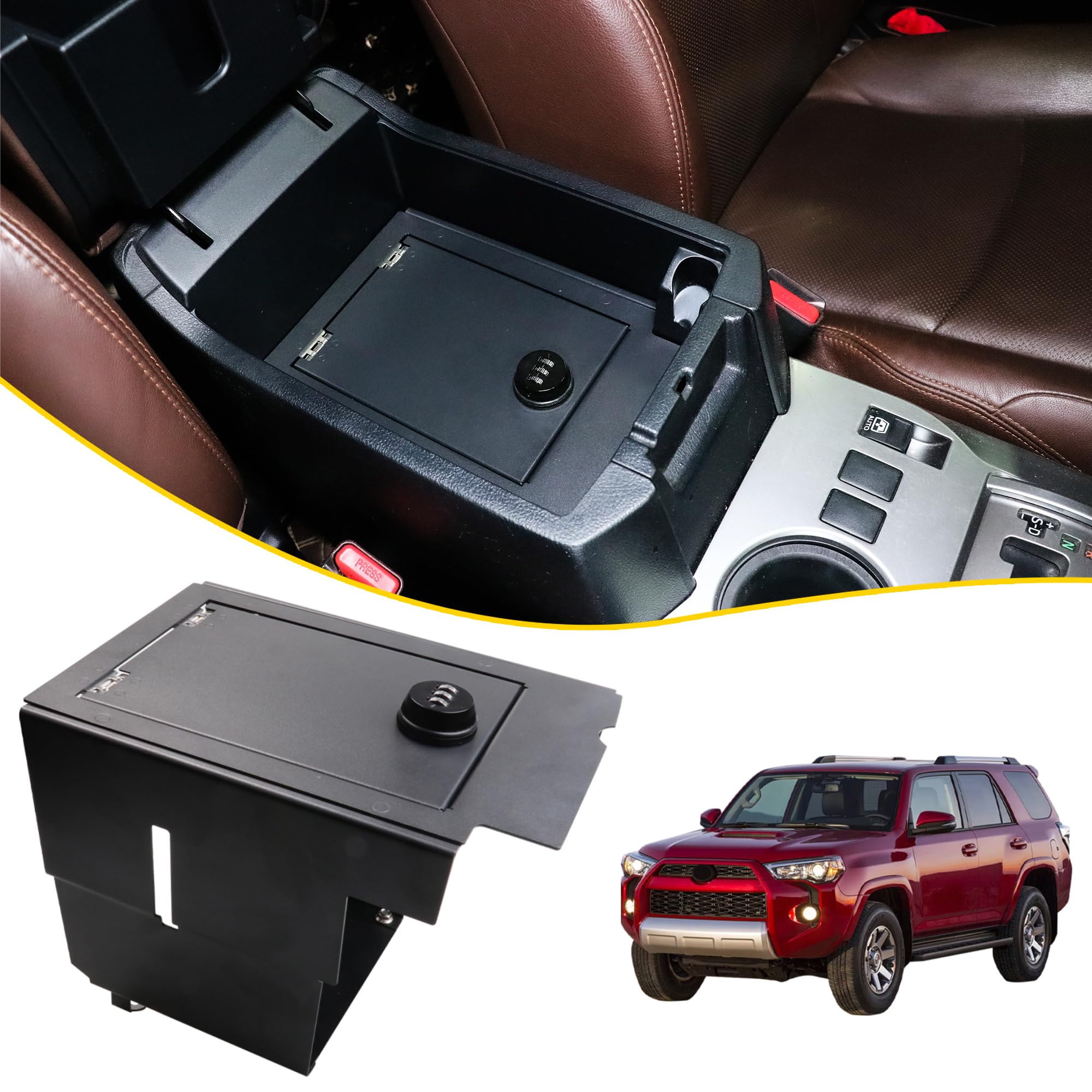 RERPRO Center Console Organizer Gun Safe Storage Compatible with 2010 ...