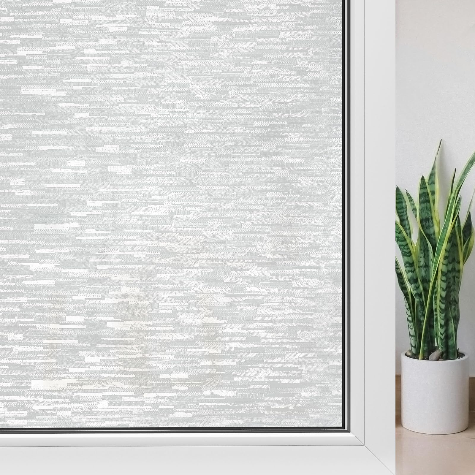 Haton Window Privacy Film, Frosted Glass Window Film, Static Cling UV ...