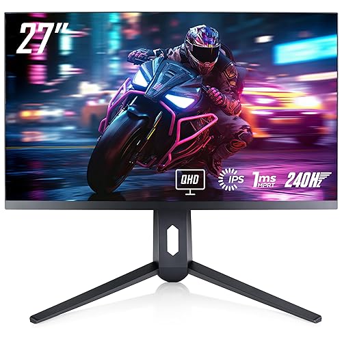 GTEK 27-Inch Curved Frameless Gaming Monitor, Bezel-Less Display ...
