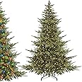 Amazon.com: 6 Ft Prelit Artificial Full Christmas Tree with Dual Color Lights, Aspen Fir, 965 PE ...