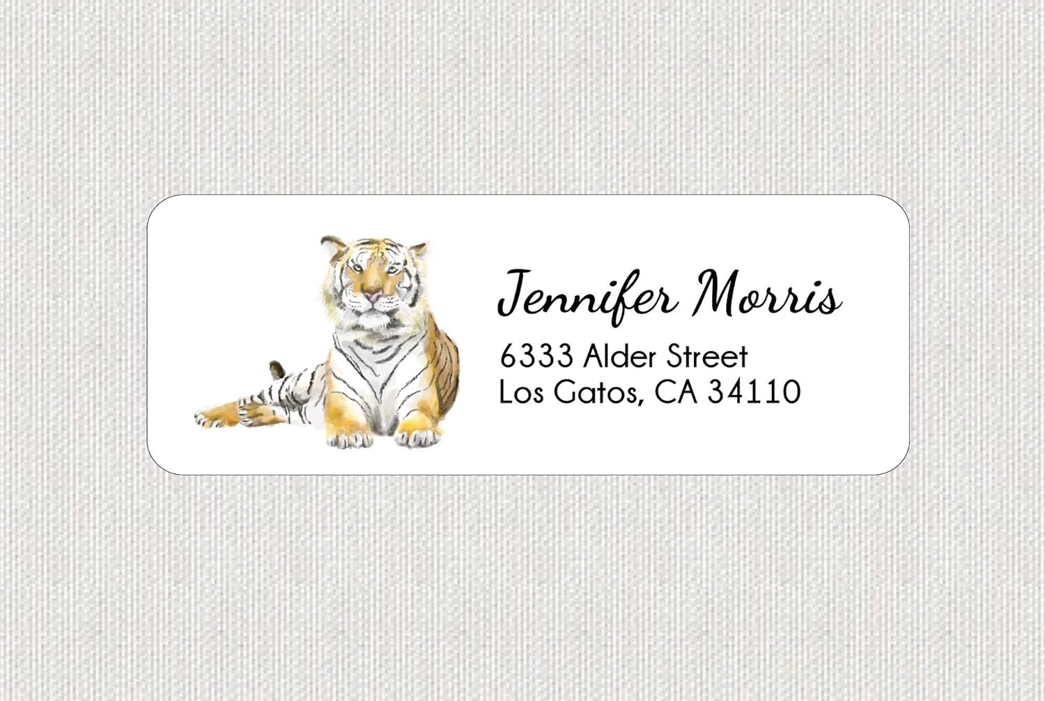 Amazon.com: Tiger Return Address Labels - Personalized Mailing Gift ...