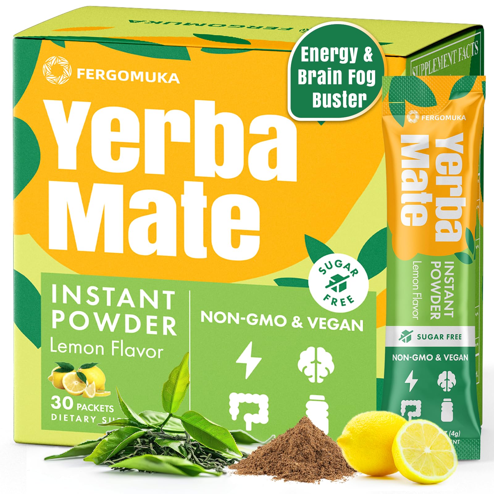 Mua Yerba Mate 4000mg, 10 in 1 Super Yerba Mate Tea Instant Powder - No ...
