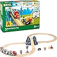 BRIO World - 33773 Railway Starter Set | 26 Piece Toy Train with Accessories and Wooden Tracks ...