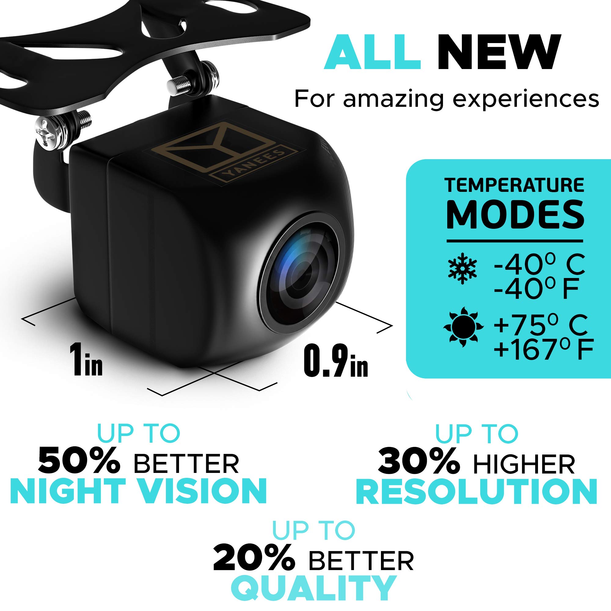 HD Backup Camera Night Vision - Reverse Camera For Car - Waterproof ...