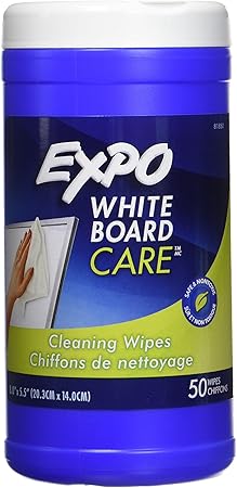 EXPO Cleaner Whiteboard, Cleaning Wipes for Dry Erase Boards in Pop-Up ...