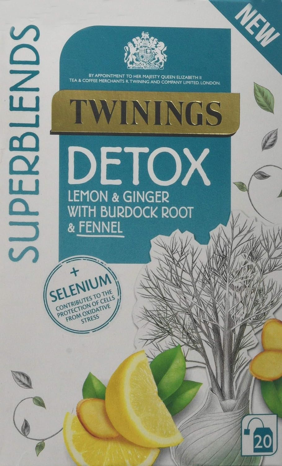 Twinings Super Blends Detox 20 Tea Bags, 80-Count, Pack of 4: Amazon.co ...