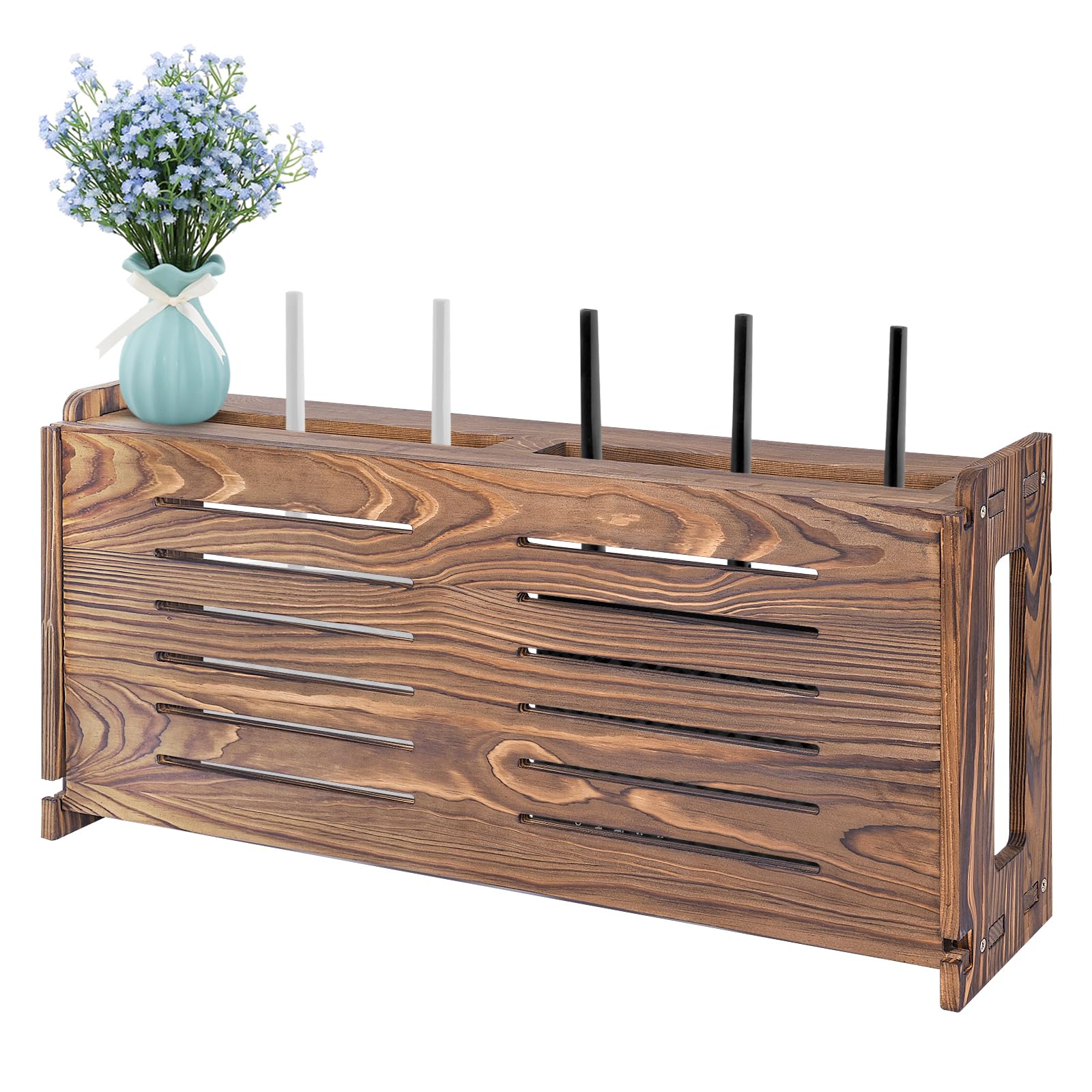 Router Shelf Wall Mount WiFi Router Storage Box Modem Cable Router ...