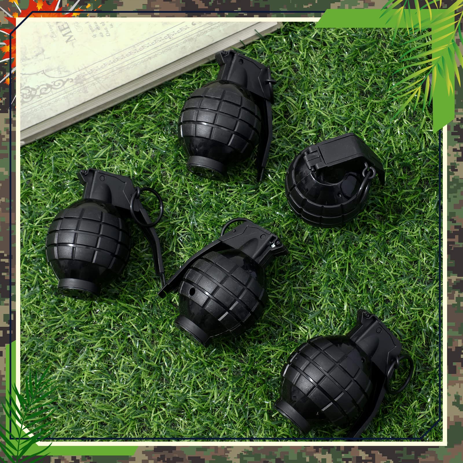 Mua Sratte 20 Pcs Grenade Toy Plastic Hand Grenades with Realistic Sound Effects and Flashing ...