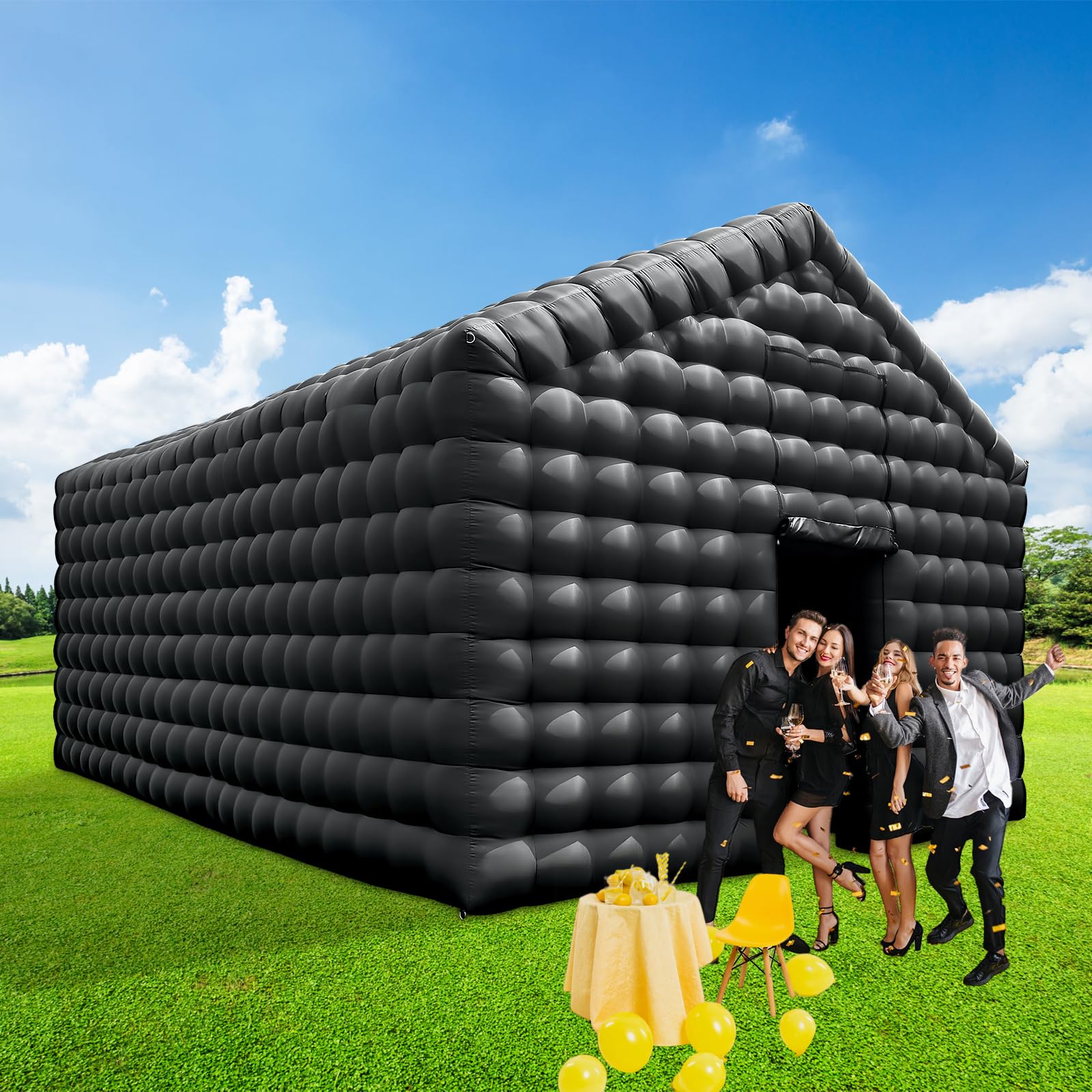 Large Inflatable Nightclub Cube Tent, Inflatable Portable Air Cube Tent ...