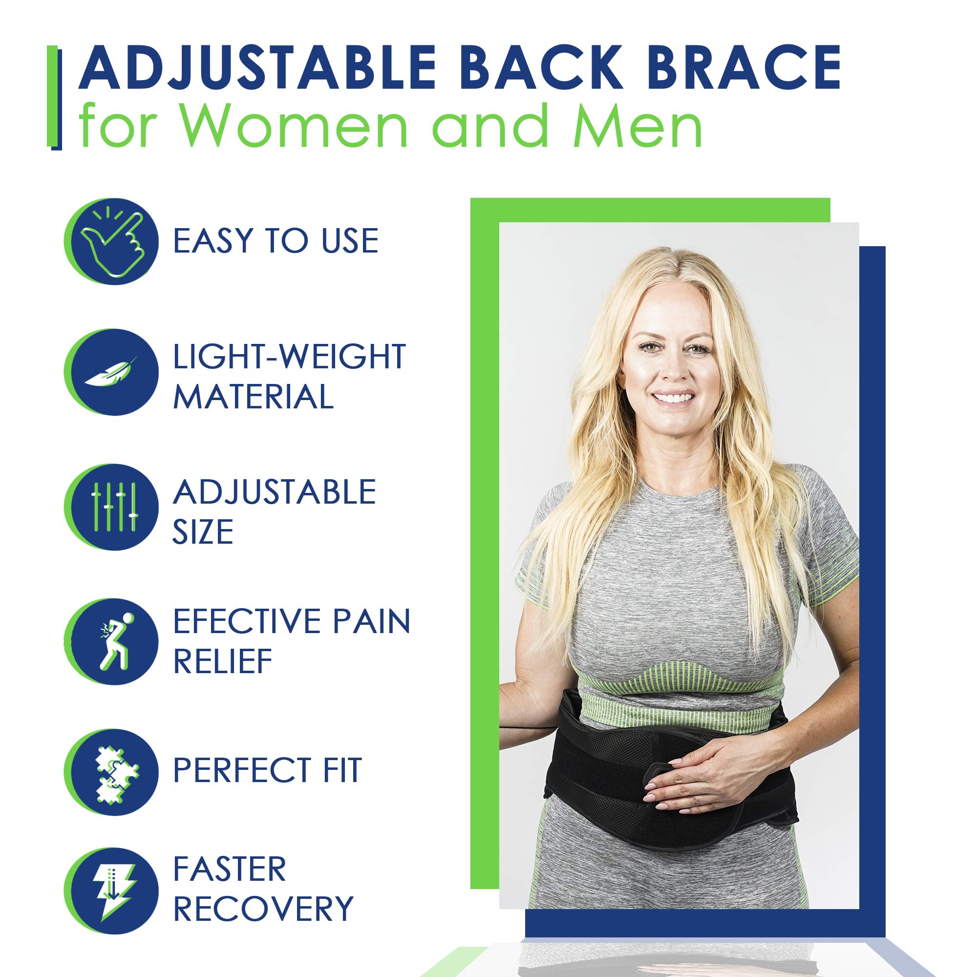 Mua DMEforLess LSO Back Brace for Lower Back Pain Women & Men | Medical ...