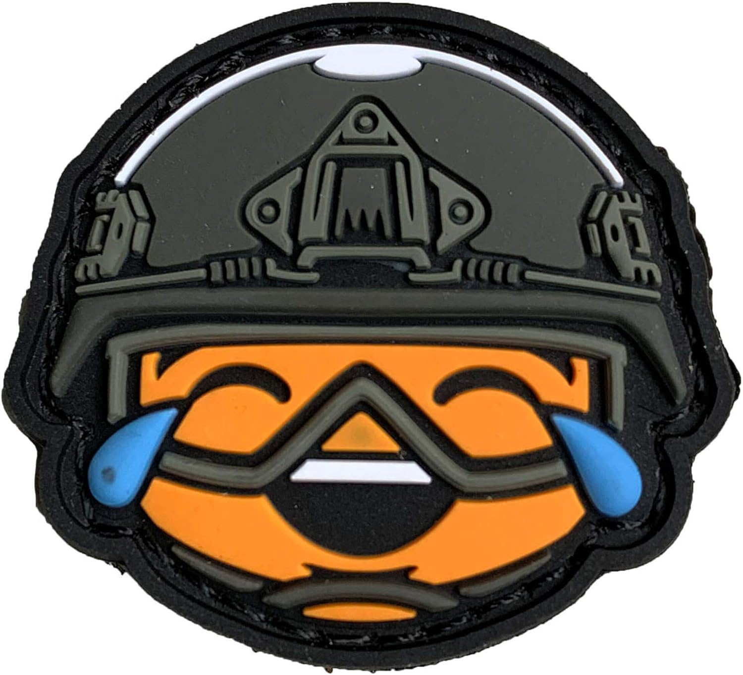 Amazon.com: TactIcons #9 ROFL LOL Tactical Smiley Emoji Airsoft Patch ...