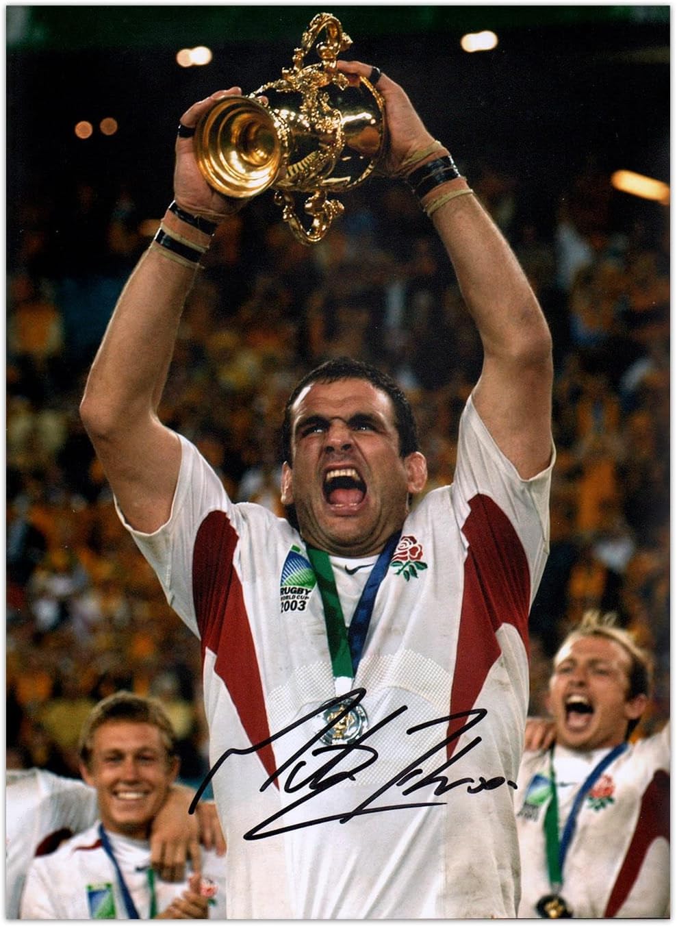 Exclusive Memorabilia Martin Johnson Signed England Rugby Photo: World ...