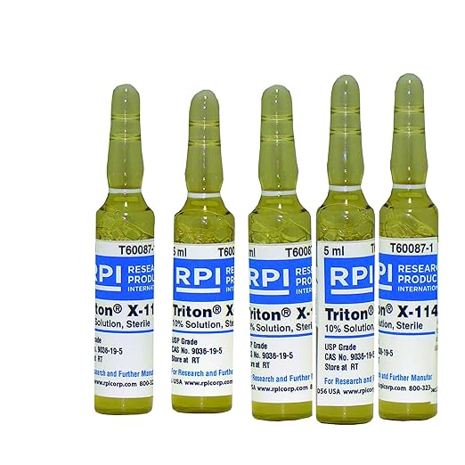 Triton X 100 10 Solution 5 Ampoules Per Pack Amazon Industrial