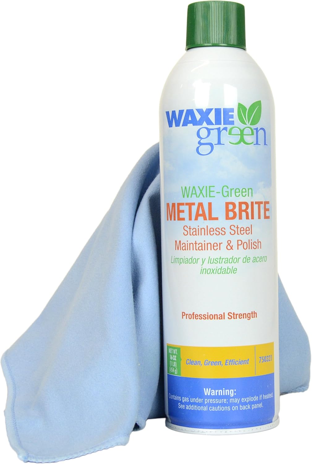 Amazon.com: Waxie Green 16 Ounce Metal Brite Polish and One Blue ...