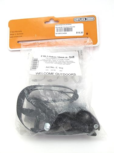 Ortlieb Replacement Pannier Hooks: For QL1 Systems, Fits 16mm Rails and ...