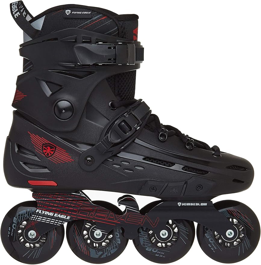 Flying Eagle Skates F4 Raven Size 40 (Black): Amazon.co.uk: Sports ...