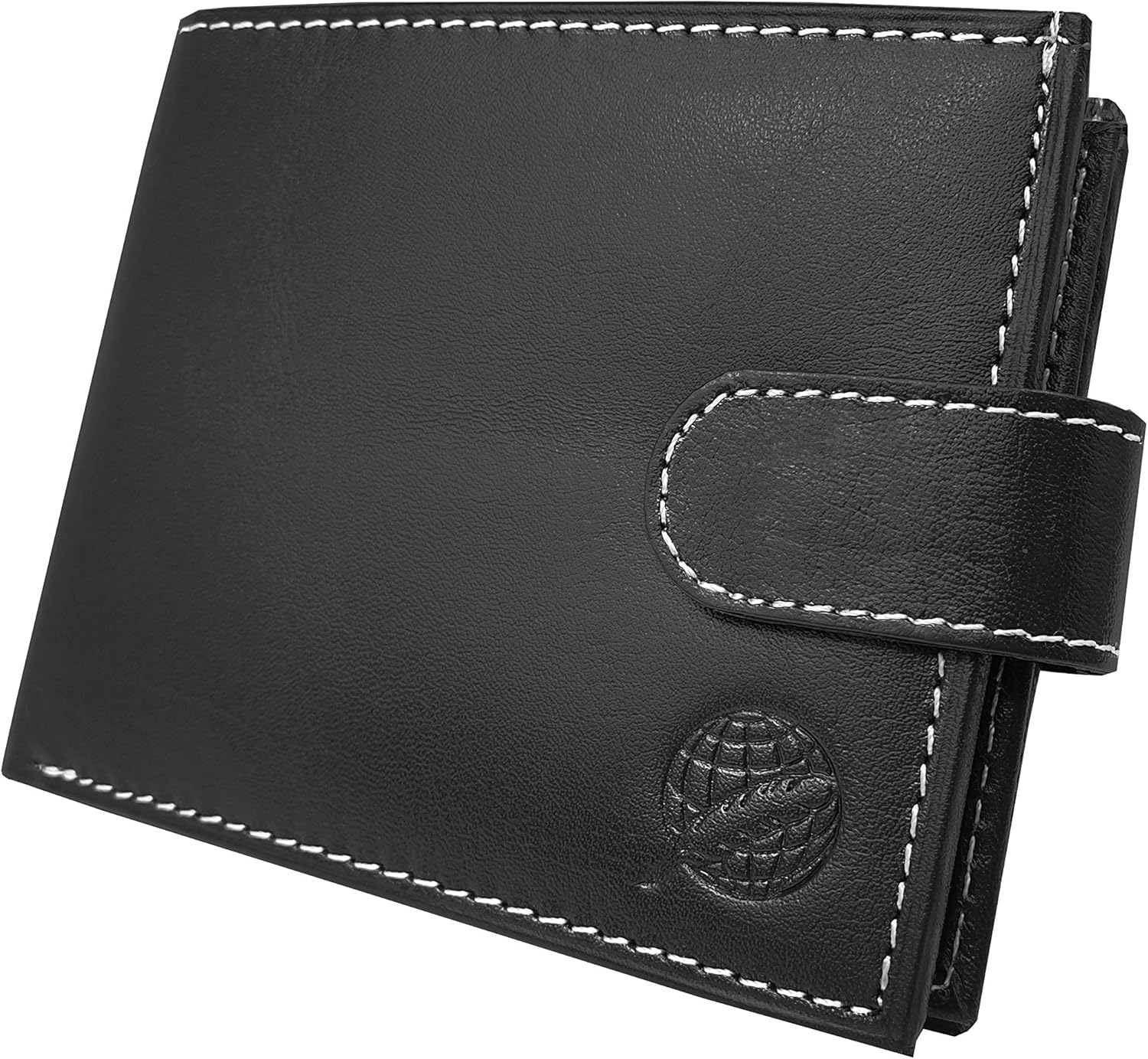 RFID NFC Blocking Mens Designer Wallet – Black Premium Soft Leather 6 ...