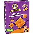 Amazon.com : Annie's Organic Cheddar Squares Baked Snack Crackers ...