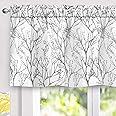 Amazon.com: DriftAway Tree Branch Lined Valance Double Layer Blackout ...