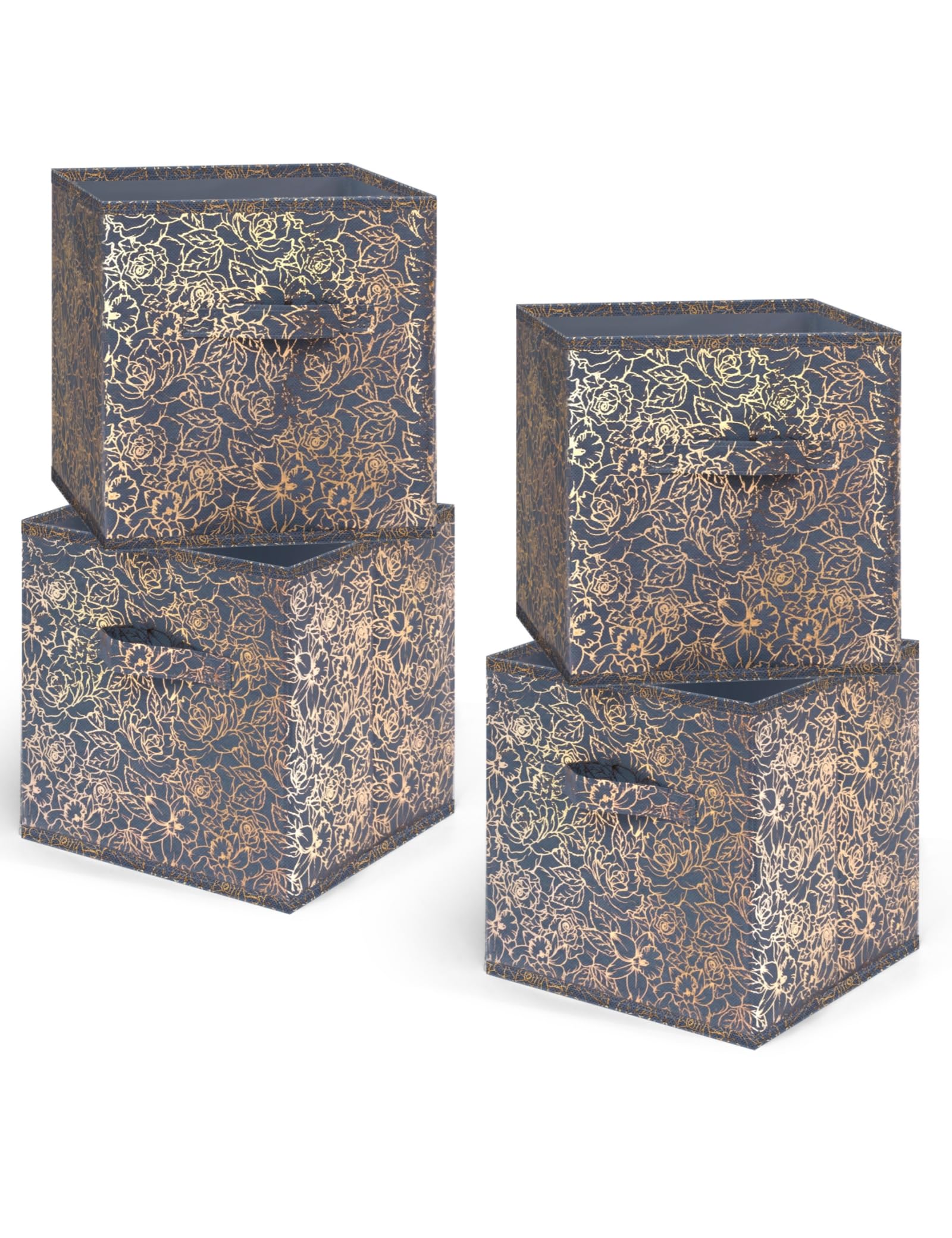 DAMAHOME Collapsible Storage Cube Bins, Foldable 11 Inch Cube Storage ...
