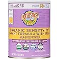 Amazon.com: Earth's Best Organic Sensitive Baby Formula for Babies 0-12 Months, Reduced Lactose ...
