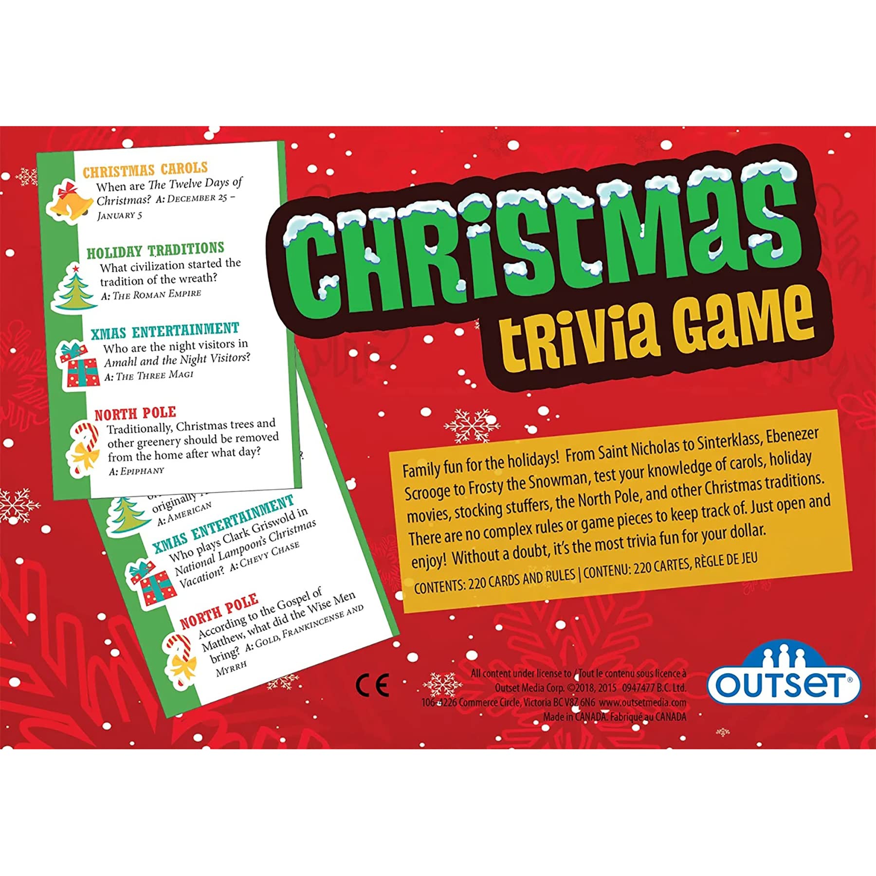 Mua Christmas Trivia Game - a Perfect Ho-Ho Contains Over 200 Cards ...