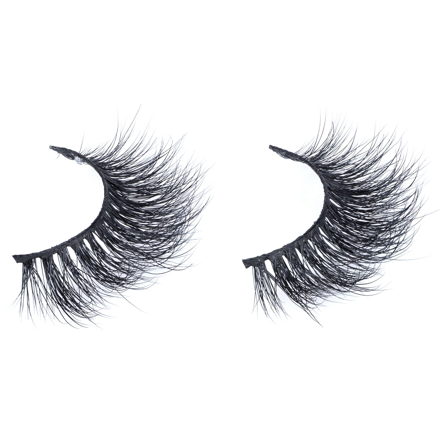Amazon.com : Invisible Transparent Band 3D Mink Fur Fake Eyelashes ...