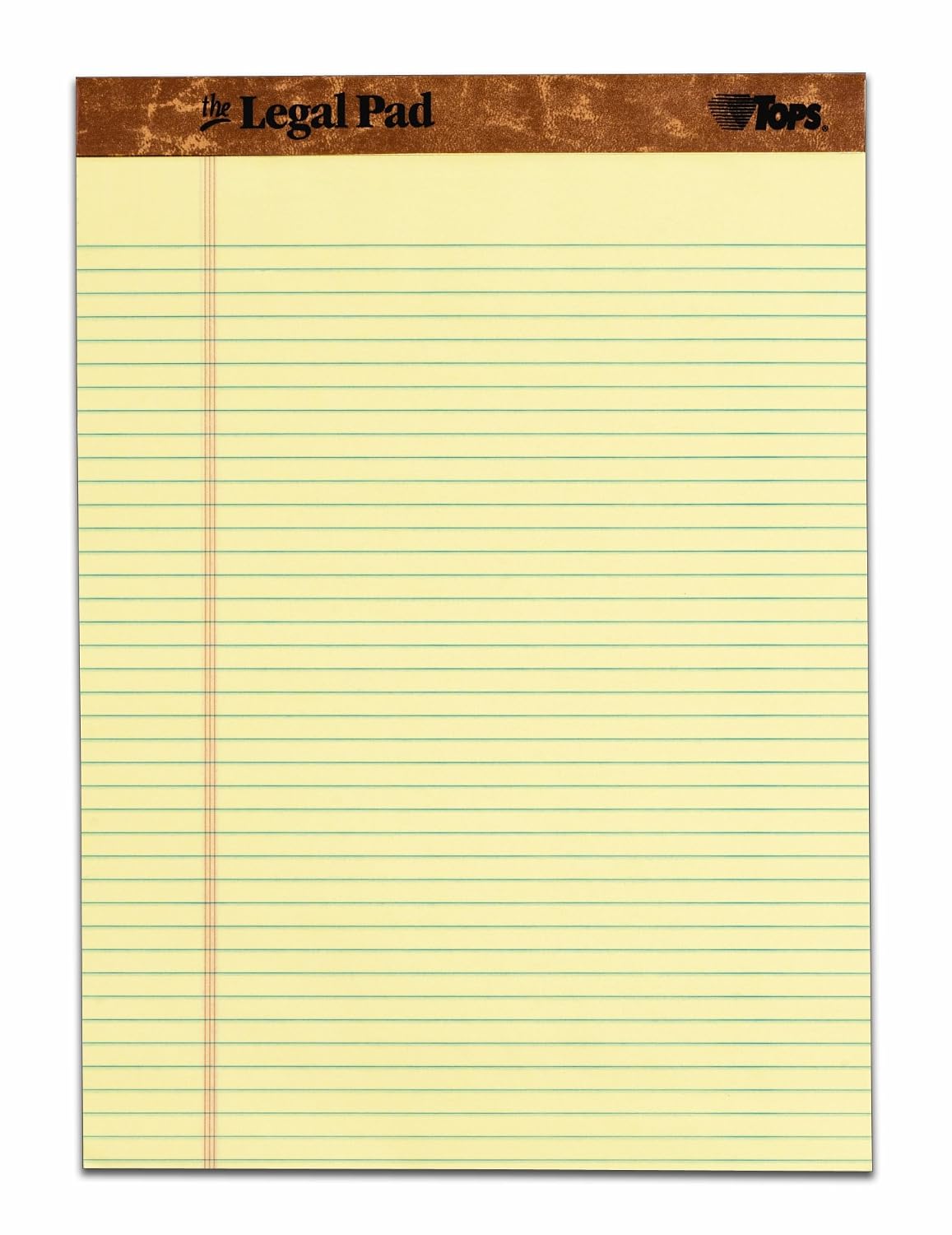 TOPS The Legal Pad Legal Pad 8 1 2 X 11 3 4 Inches Perforated Canary