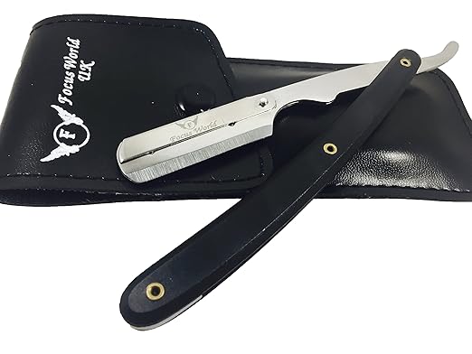 Straight Cut Throat Razor Traditional Manual Barber Men Stainless Steel ...