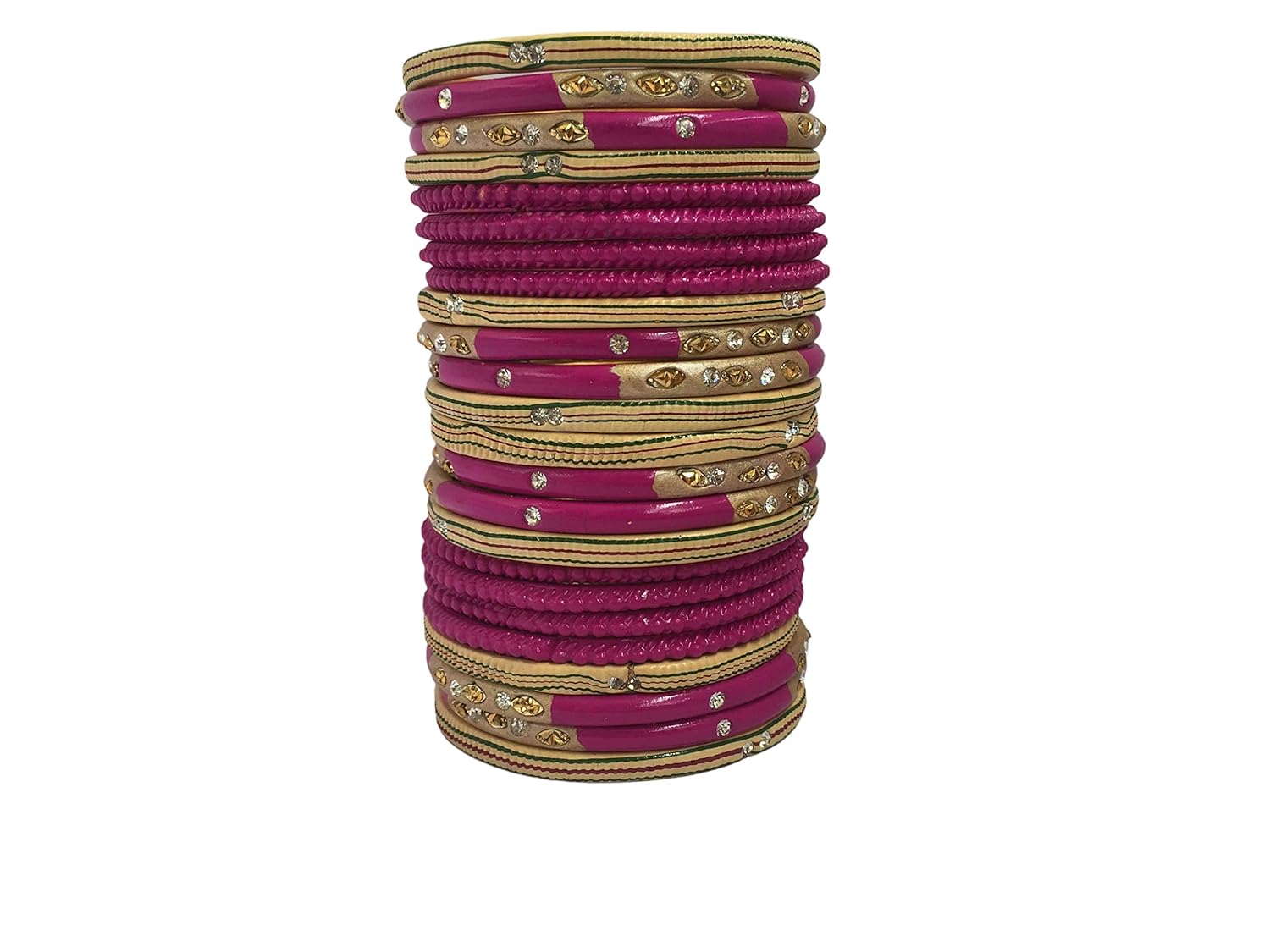 Buy TUKU'S WORLD MUZAFFARPUR FAMOUS LAH LAHTHI ( BANGLE) SET FOR WOMEN ...