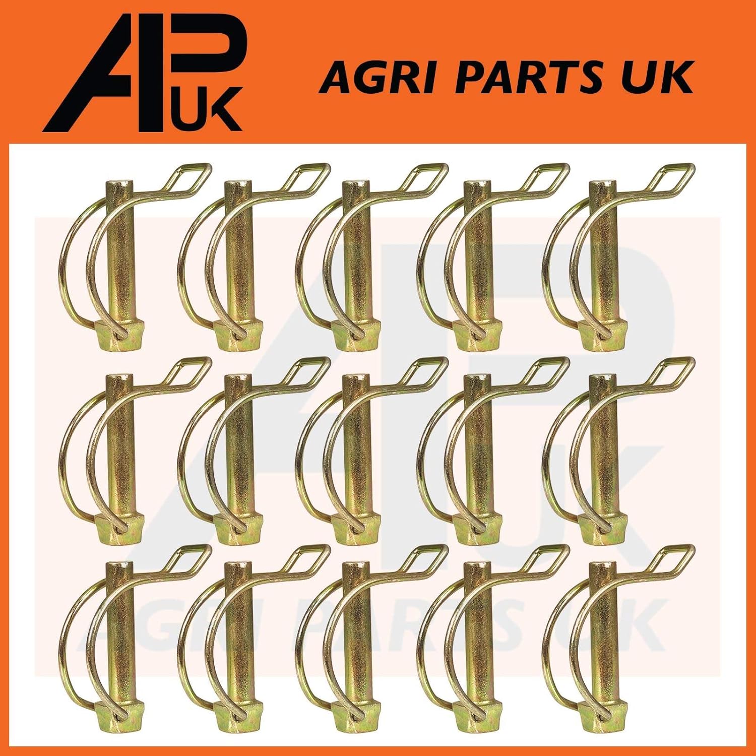 15x 10mm x 50mm Shaft Locking Retaining Pipe Pin Lynch Tractor Trailer ...