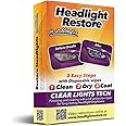 Headlight Restore Kit - Cleaning Wipes for Cars, Trucks, Mortocycles ...