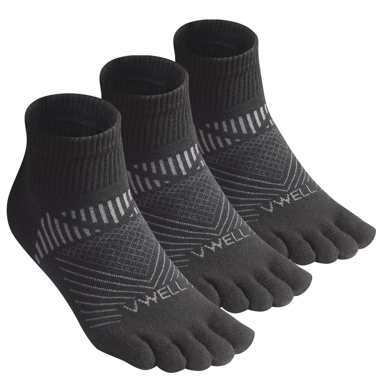 VWELL Toe Socks for Men and Women COOLMAX Five Finger Socks Athletic ...