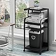 Amazon.com: Fannova Printer Stand with Adjustable Shelf, 4 Tier Large ...