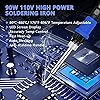 Soldering Iron Kit, 90W LED Digital Solder Iron Kit with Ceramic Heater ...