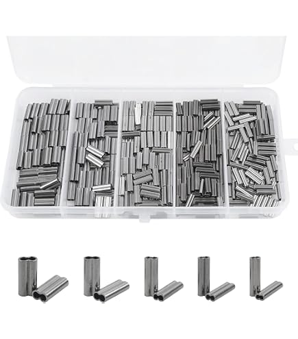 Wire Leader Crimp Tubes TOPINCN 100pcs Copper Fishing Crimp Sleeves ...