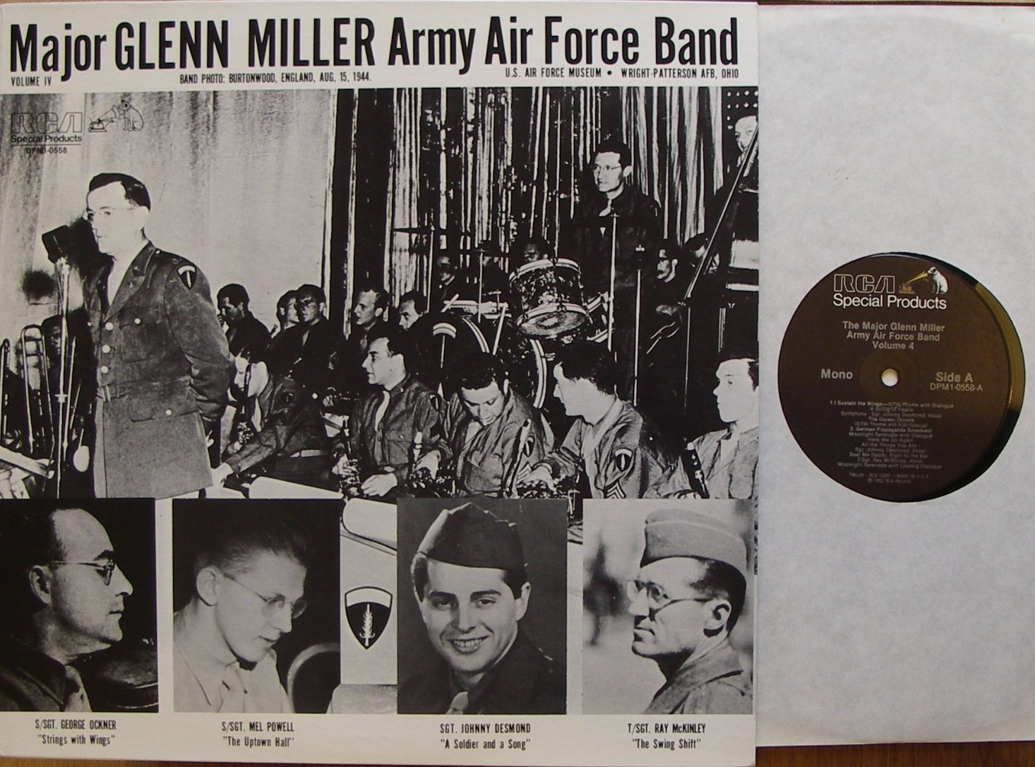 Buy Major GLENN MILLER Army Air Force Band VOLUME IV 1982 Mono RCA ...